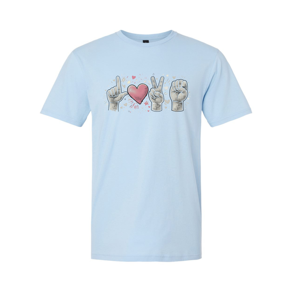 LOVE in ASL Unisex T-Shirt – FORTYXFIVE